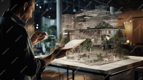 Premium Photo An Architect Making Use Of Ar For 3d Modeling Generative Ai