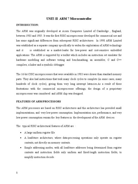 Arm 7 Architecture Pdf Arm Architecture Central Processing Unit