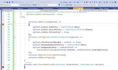 Samesite ASP Net Core Detect If Configured For Https On Startup Stack Overflow