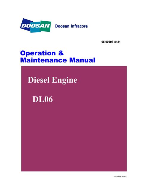 Doosan Diesel Engine Dl06 Operation Maintenance Manual Diy And Guides