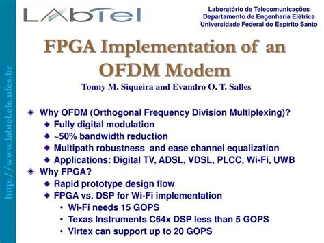 ppt fpga implementation of an ofdm modem powerpoint presentation free download id 4152628