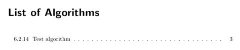 Table Of Contents List Of Algorithms Space Between Number And