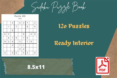 Sudoku Learning Puzzle Activity Book Graphic By Creative Interior