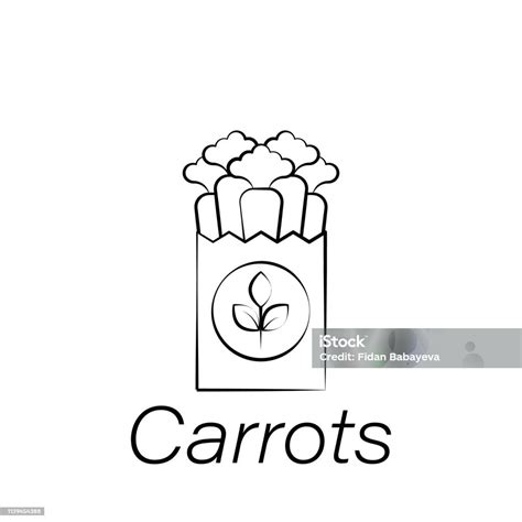 당근 손 그리기 아이콘입니다 농업 그림 아이콘의 요소입니다 기호와 기호는 웹 로고 모바일 앱 Ui Ux에 사용할 수 있습니다 0명에 대한 스톡 벡터 아트 및 기타 이미지