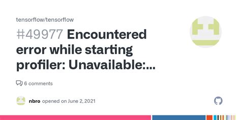 Encountered Error While Starting Profiler Unavailable Cupti Error Cupti Could Not Be Loaded