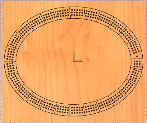 Oval Cribbage Svg Dxf Cnc Digital Files To Create An Oval Cribbage Board Etsy Canada
