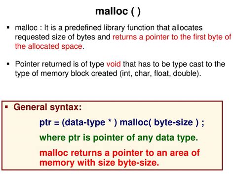 ppt data structures dynamic memory allocation powerpoint presentation