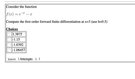 Solved In Numerical Differentiation The Taylor Series Can