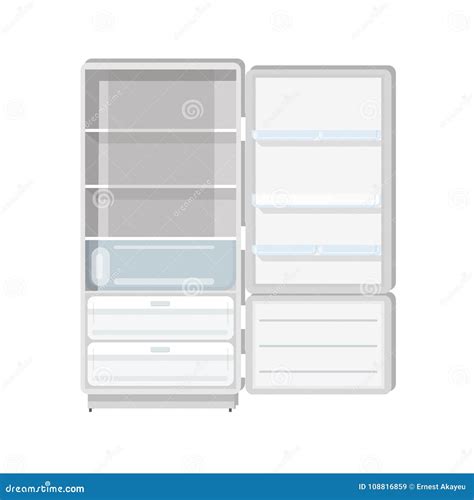 Freezer Cooling Appliance Linear Vector Onboarding