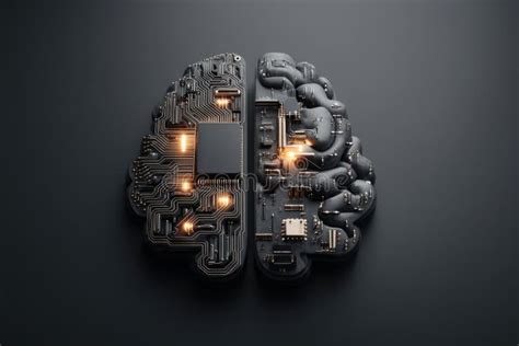 Artificial Intelligence Brain Circuit Technology Concept Stock Illustration Illustration Of