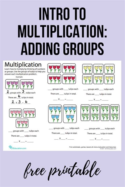 Introduction To Multiplication Adding Groups Interactive Worksheet Peces