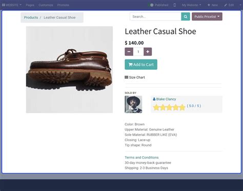 Odoo Marketplace Seller Product Size Chart Odoo Marketplace Product Size Guide Odoo