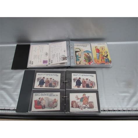197 Vintage Postcards In Binders