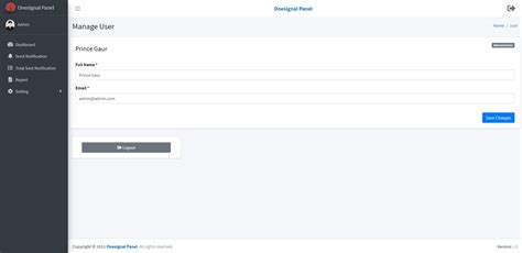 Onesignal Push Notification Panel By Codeicon Codester