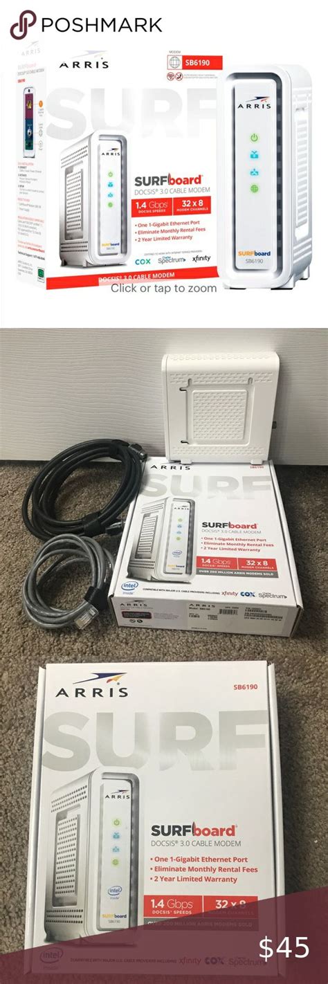 Arris Surfboard X Docsis Cable Modem White