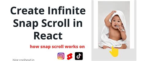 create tik tok youtube shorts like snap infinite scroll react dev community