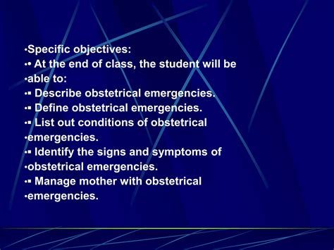 Obstetric Emergencies 1 Ppt