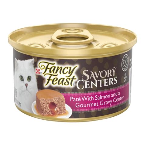 Purina Fancy Feast Savory Centers With Salmon Wet Cat Food Pate With