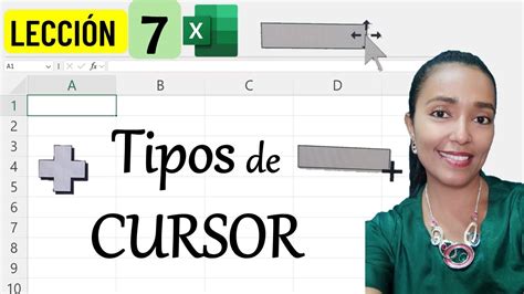 Curso Excel Lección 7👉 Tipos De Cursor O Punteros En Excel 🌟curso Completo Desde Cero Youtube