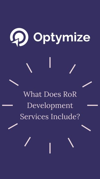 Optymize On Linkedin What Does Ror Development Services Include