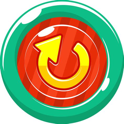 Round Yellow Redo Button Icon Free Download Transparent PNG Creazilla
