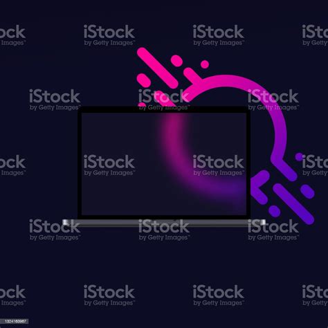 유리 형태주의 스타일 랩톱 템플릿입니다 노트북 아이콘입니다 투명 유리 플레이트 세트와 현실적인 유리 모피 효과 벡터 일러스트레이션 유리 재료에 대한 스톡 벡터 아트 및 기타