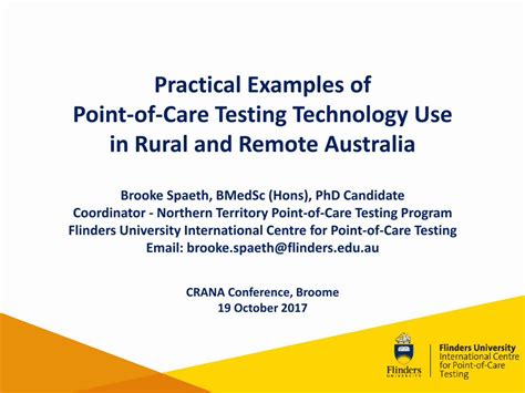 pdf practical examples of point of care testing technology use