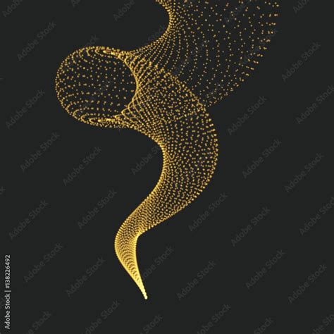 Helix Molecular Lattice 3d Vector Illustration Stock Vector Adobe