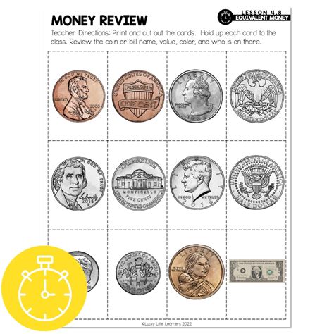 Lucky To Learn Math Equivalent Money Amounts Lesson 48 Warm Up
