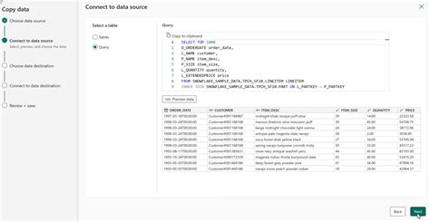 Importing Snowflake Data To Microsoft Fabric Using A Data Pipeline