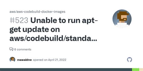 Unable To Run Apt Get Update On Aws Codebuild Standard Or Aws Codebuild Standard Ubuntu