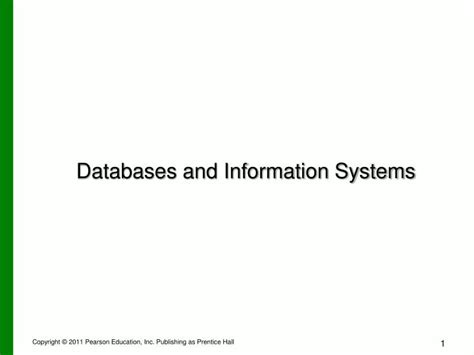 PPT Databases And Information Systems PowerPoint Presentation Free Download ID