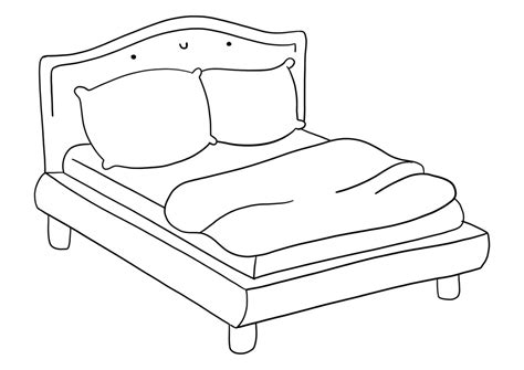 Letto Da Colorare Disegni Stampa Gratis