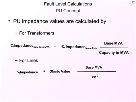 Fault Level Calculations Ppt