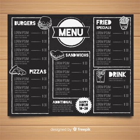 Modern Menu Board Design