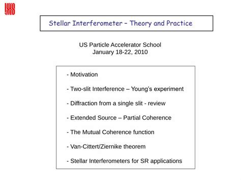 Pdf Stellar Interferometer Theory And Practice · Michelson Circa