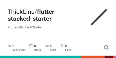Github Thicklineflutter Stacked Starter Flutter Stacked Starter