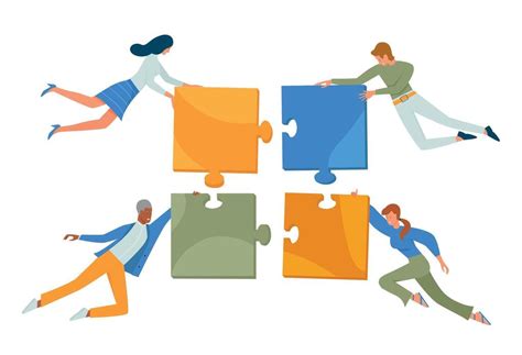 Teamwork Puzzle Vector Art Icons And Graphics For Free Download