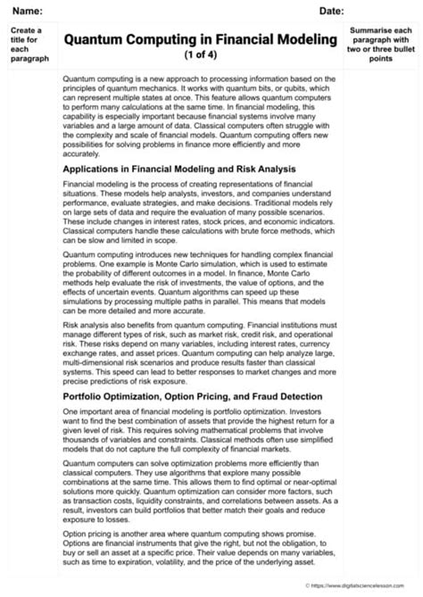 Quantum Computing In Financial Modeling Applications Of Quantum Computing