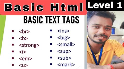 Basic Html Tags What Is Tags Html Html Tags Kitne Type Ke Hote Hai Lagate Hai Coding Html
