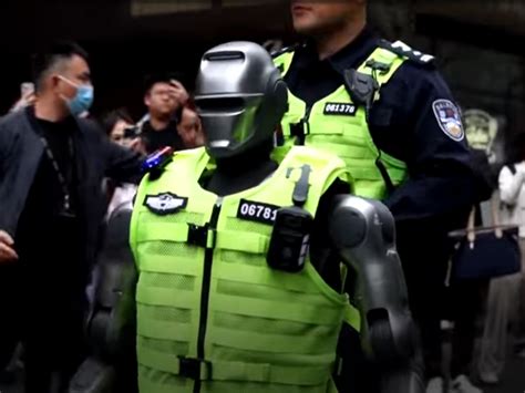 Real Life Robocop Humanoid Robot Deployed For Police In China
