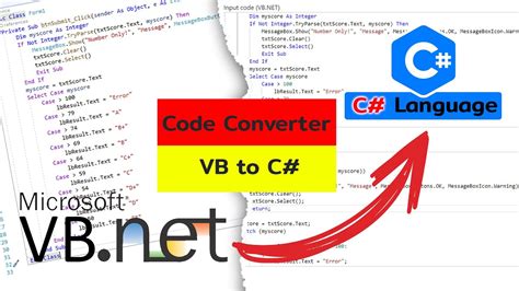 แปลงโค้ด Vb เป็น C Code Converter Vb To C Convert Code แปลงโค้ด วีบี เป็น C Youtube