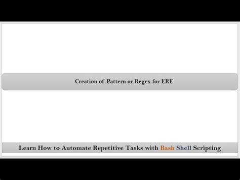 Section 22 Video 2 Creation Of Extended Regex For Grep Sed AWK Commands YouTube