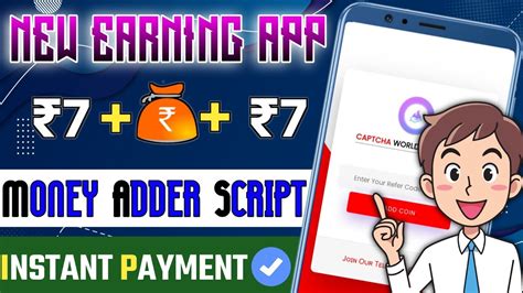 New Earning App With Unlimited Coin Adder Script Instant Payment ️