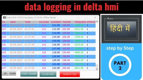 Delta Hmi Data Logging Delta Hmi Data Logging Usb Data Logging In