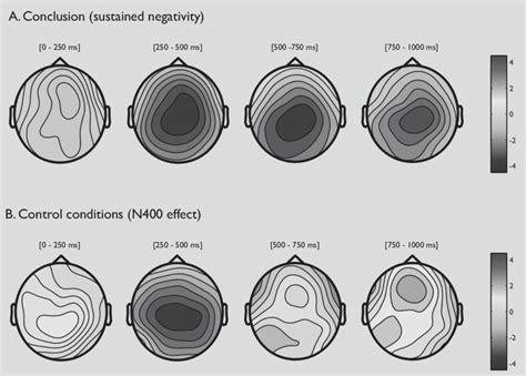 Scalp Distribution Of The Sustained Negativity At The Conclusion In Download Scientific