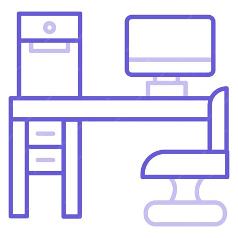 Premium Vector Computer Workstation Icon