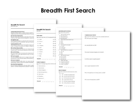 Breadth First Search Teaching Resources