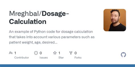 Github Mreghbaldosage Calculation An Example Of Python Code For Dosage Calculation That