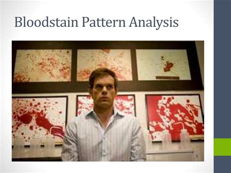 PPT Bloodstain Pattern Analysis PowerPoint Presentation Free Download ID 1868578